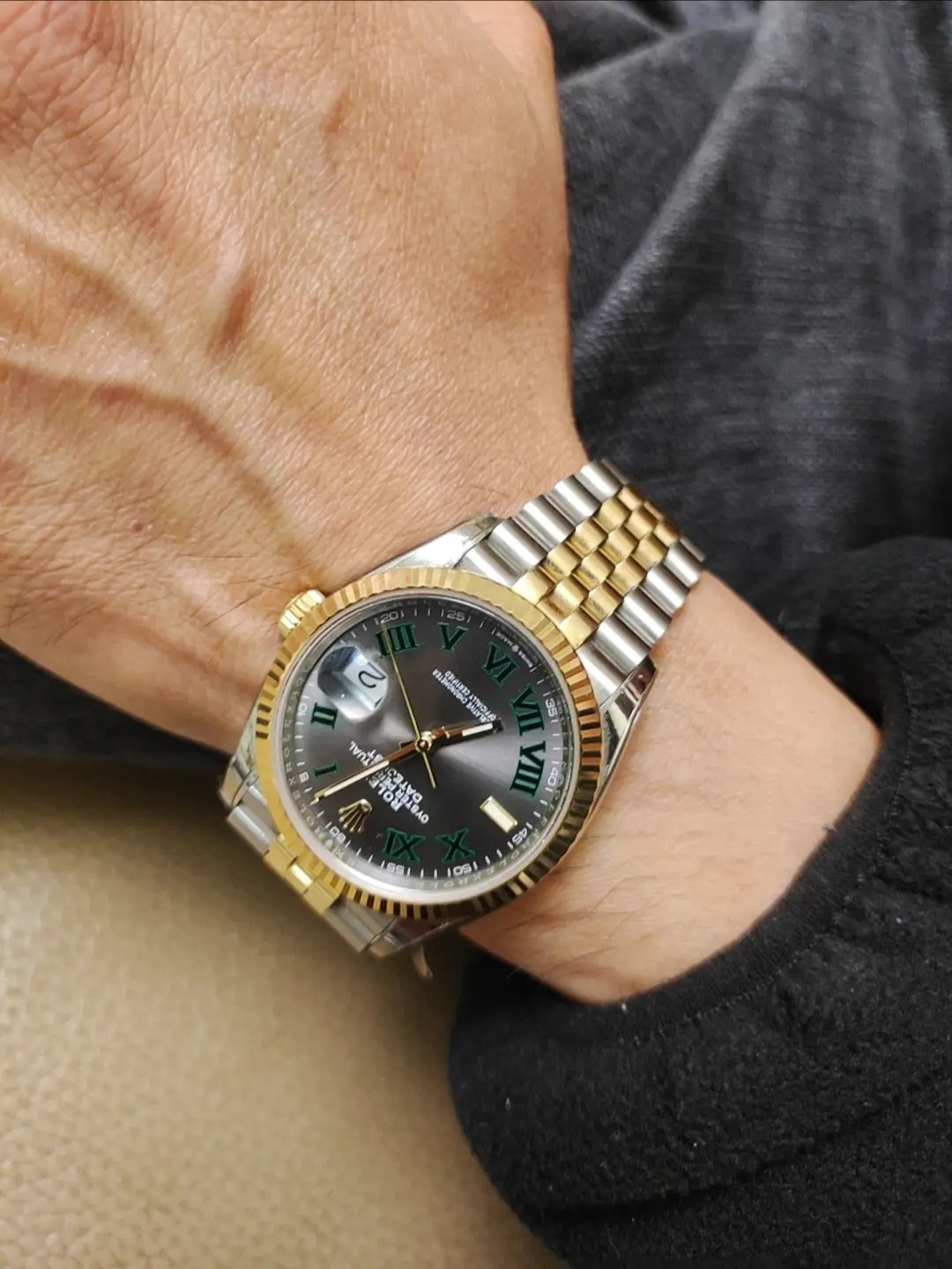 Rolex Datejust 126333-0020 Wimbledon Gelbgold Jubilee – Clean Factory ...